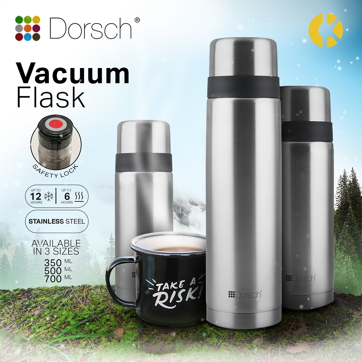 Dorsch Vacuum Flasks | Oksouq