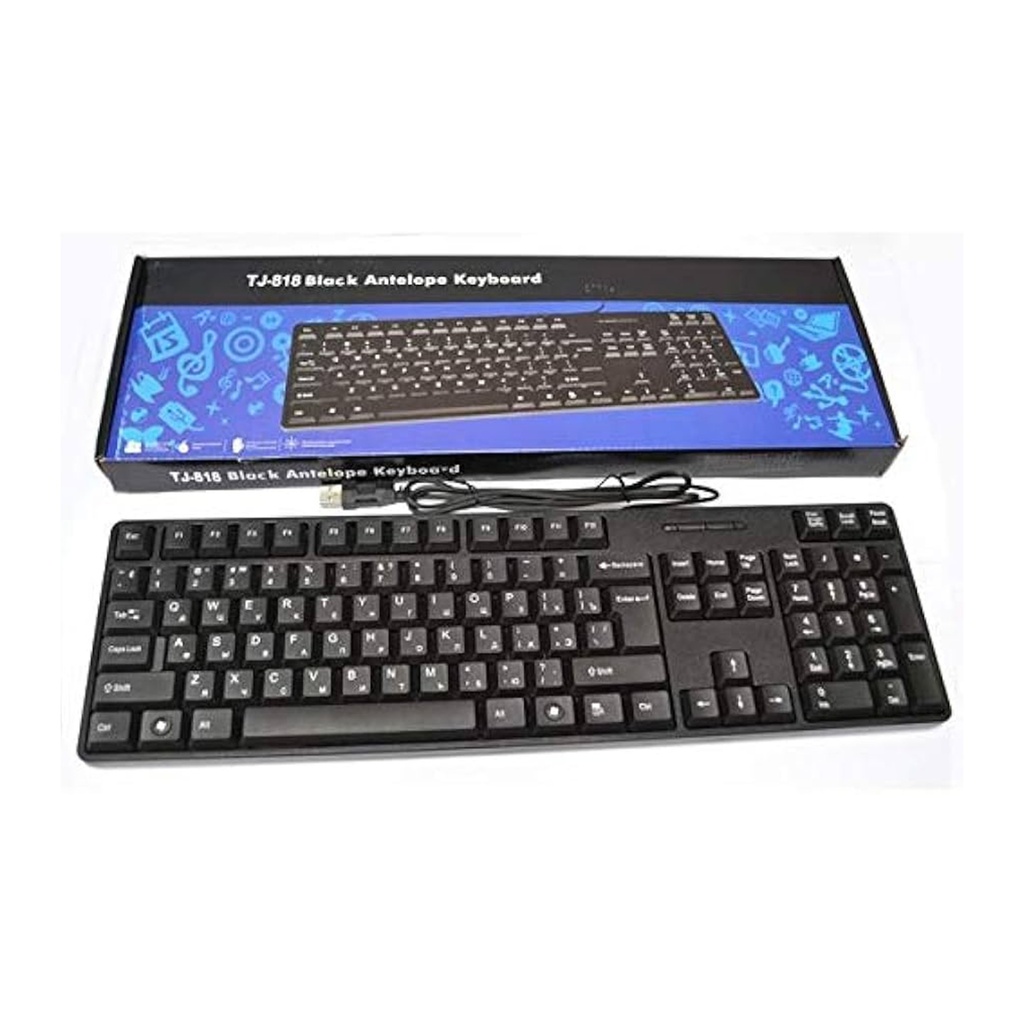 TJ-818 Black Antelope Keyboard | Oksouq