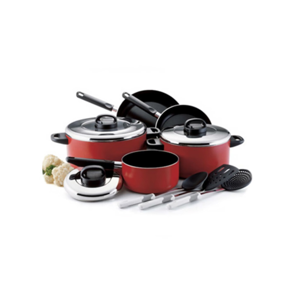 Prestige Non Stick Cookware Set SS LID 11pcs | Oksouq