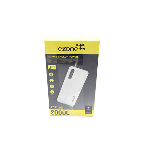 E-Zone Usb Backup Power EZ-RX-200, 20000 mAh | Oksouq