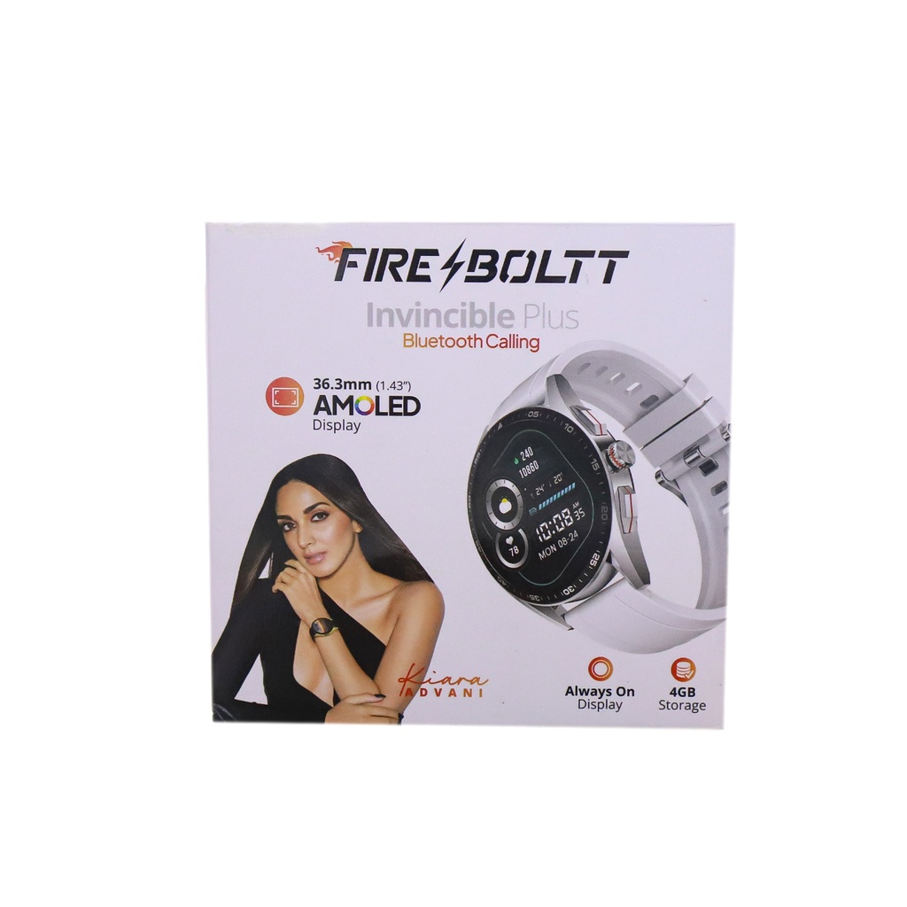 Fire-Boltt Invincible Plus 1.43'' Amoled Display Smartwatch | Oksouq