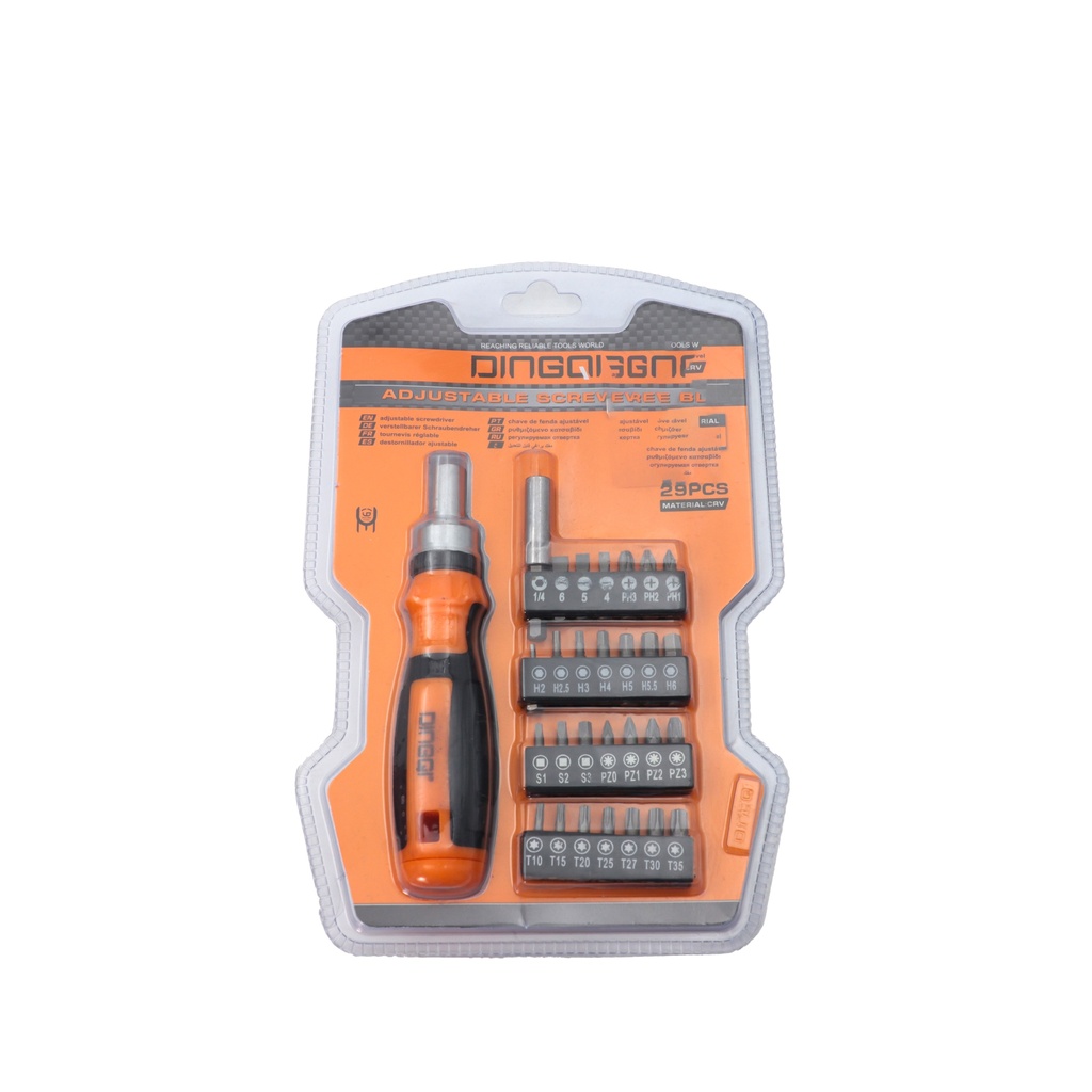 ADJUSTABLE SCREWDRIVER 29PCS SET | Oksouq