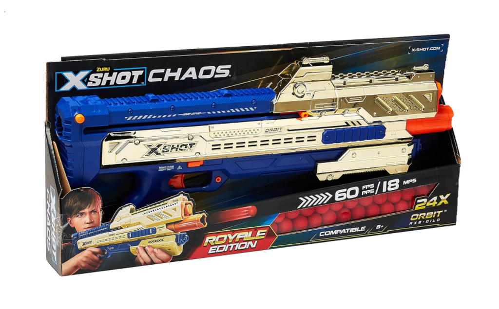 X-Shot Golden Chaos Orbit Blaster – High-Performance Foam Dart Gun ...