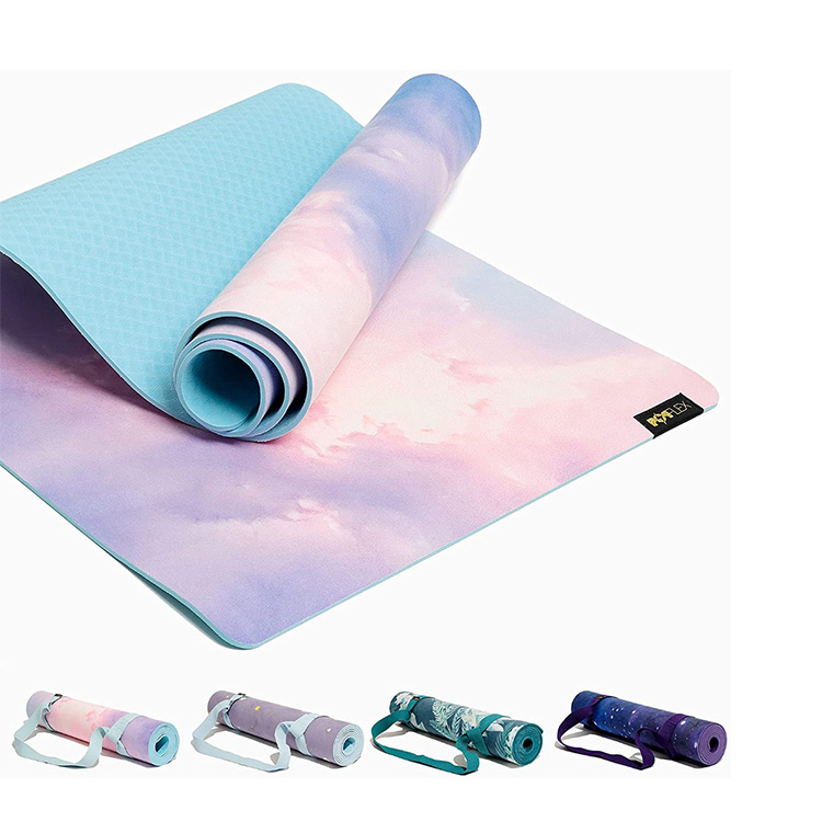Vegan Suede Yoga Mat 72 IN X 24 IN X 6 MM | Oksouq