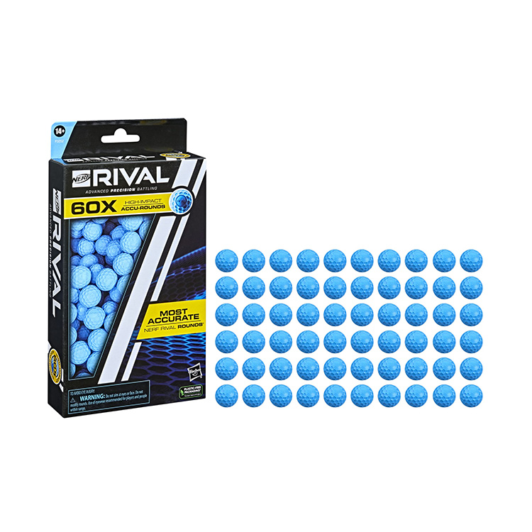 Nerf Rival Advanced Precision Battling 60 X High Impact Accu-rounds ...