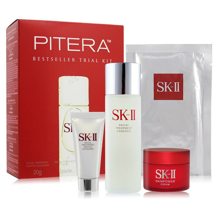 SK-II Pitera BestSeller Trial Kit, Facial Treatment Gentle Cleanser ...
