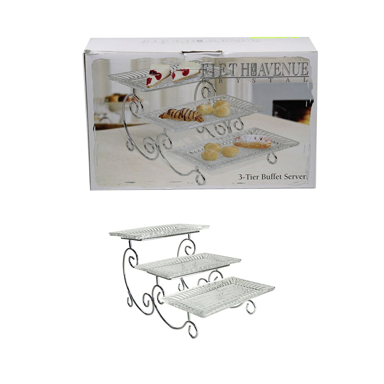Fifth Avenue Crystal, 3-Tier Buffet Server | Oksouq