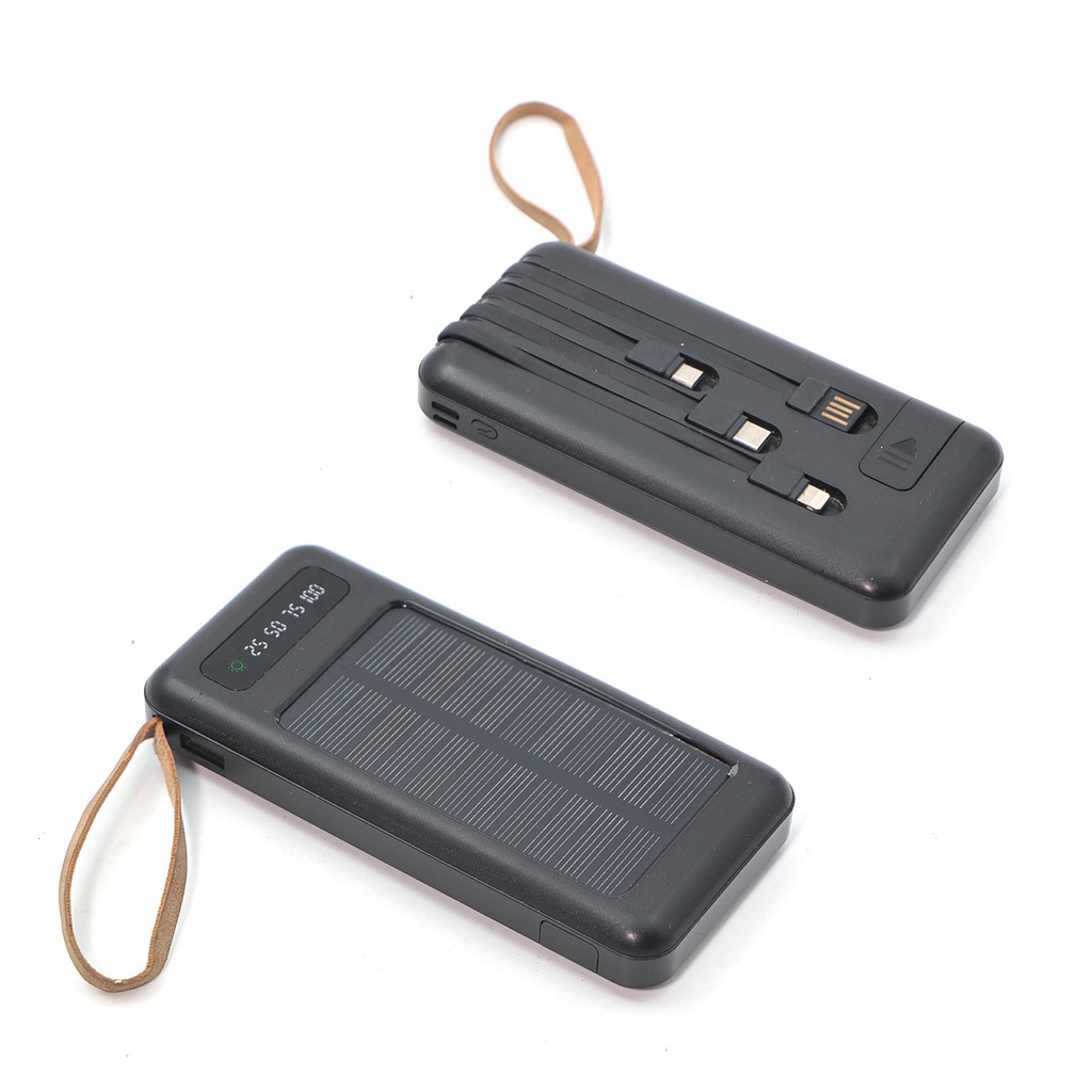 Solar Power Bank -USB Type C Lightening | Oksouq