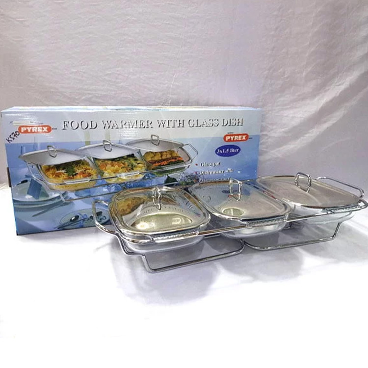 Pyrex Food Warmer With Glass Dish | Oksouq