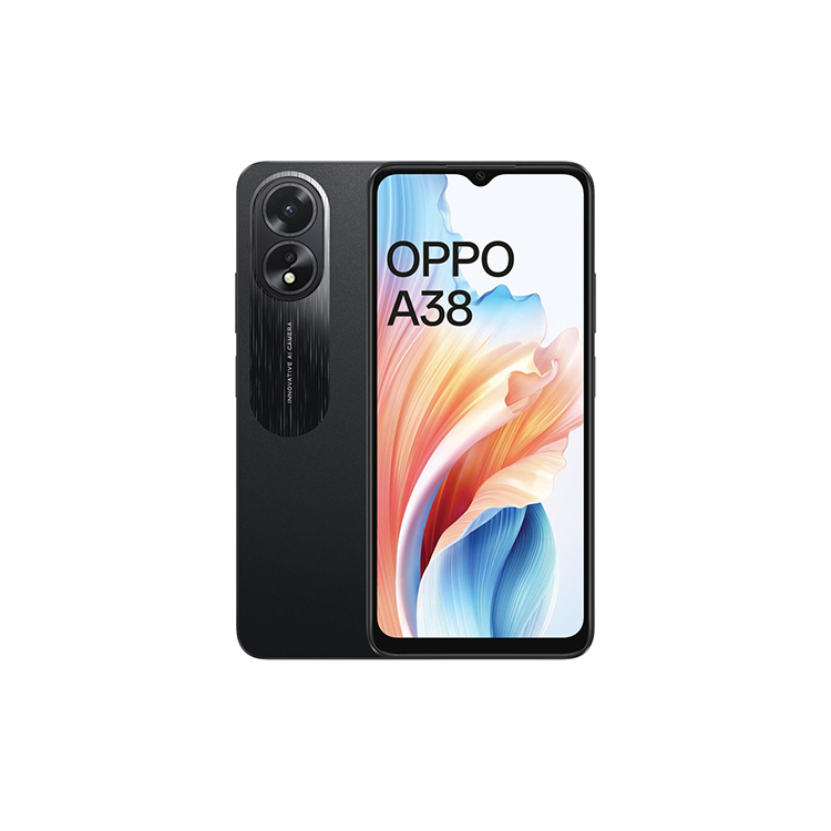 Oppo A38 4GB 128GB - Glowing Black - Innovative Camera | Oksouq