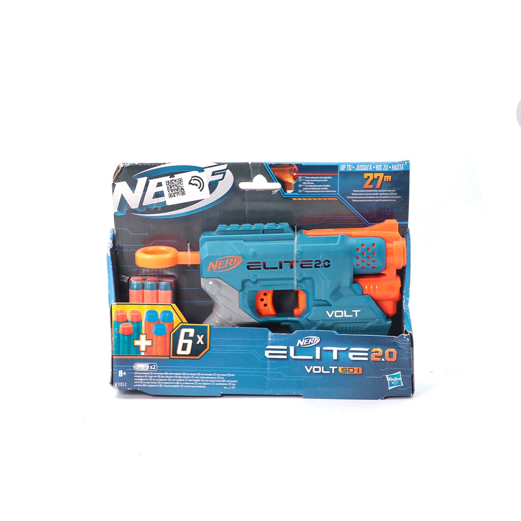 Nerf Elite 2.0 Volt SD-1 Blaster, 6 Official Nerf Darts, 2 Tactical ...