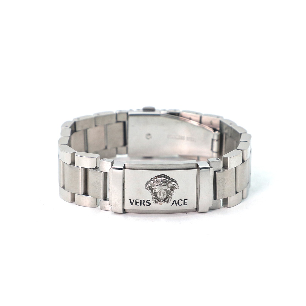 Versace band bracelet silver | Oksouq