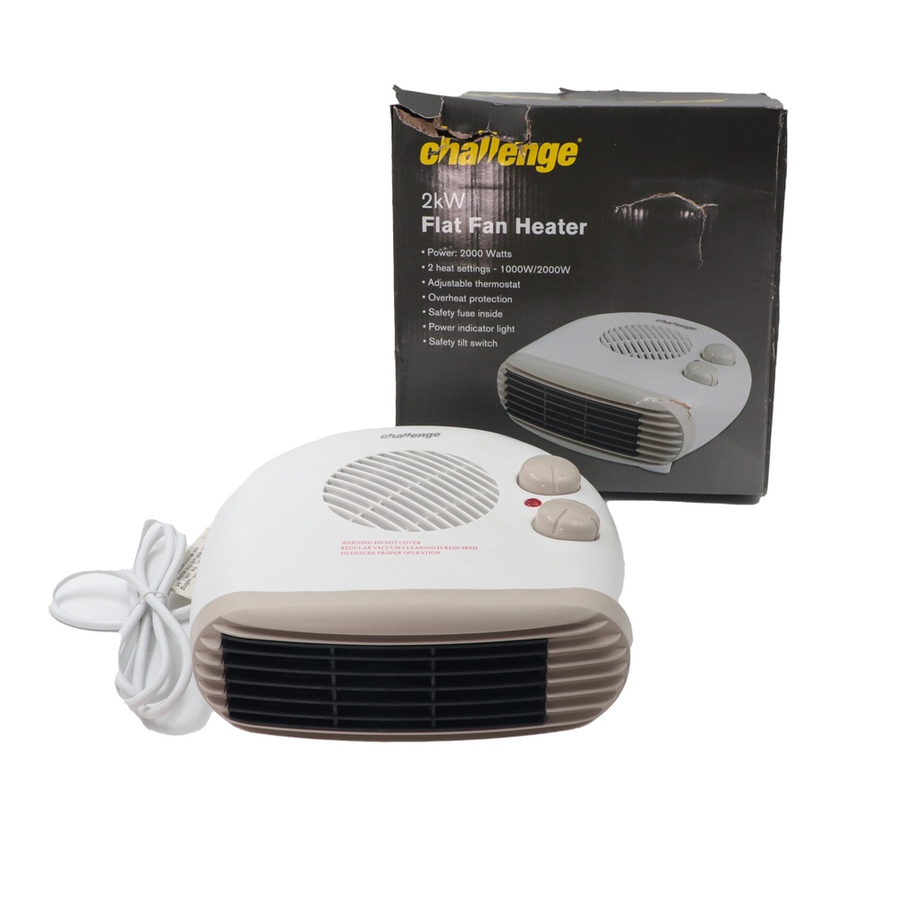 Challenge 2kW Flat Fan Heater | Oksouq