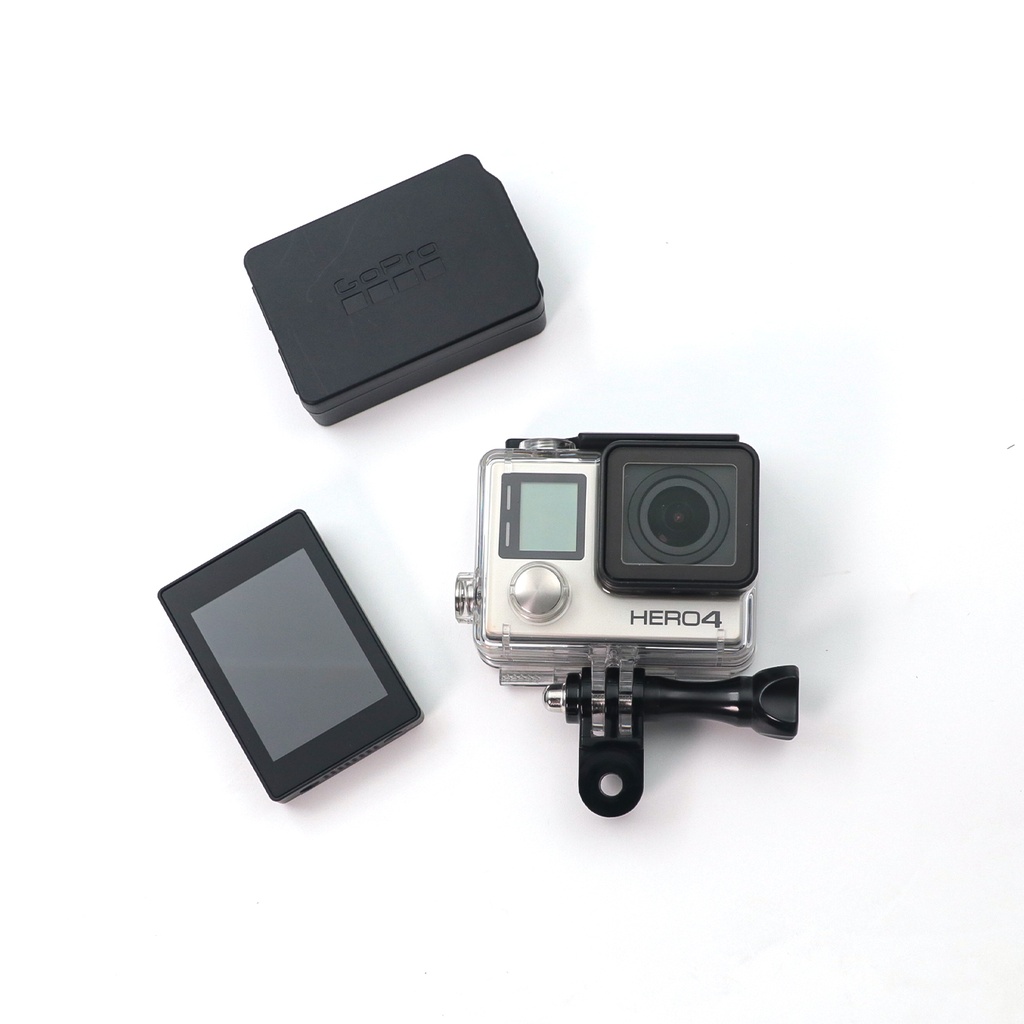 GoPro Hero 4 Black Battery + Camera + Pouch | Oksouq